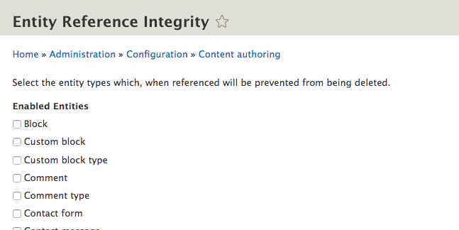 Entity Reference Integrity | Drupal.org Entity Reference Integrity | Drupal.org